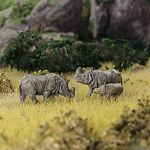 24pcs HO Scale Painted Wild Animals 1:87 PVC Elephant Camel Giraffe Tiger Lion Panda Bear Deer Hippo Rhino Model Railway AN8718