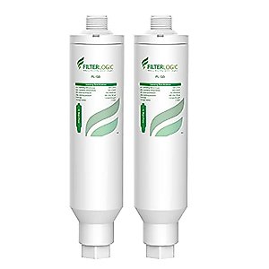 Filterlogic Garden Hose Water Filter, Compatible with Mist Cooling System, Improve Plants Health, Reduces Chlorine, Odor, Calcium, Ideal for Gardening and Pets, Pack of 2