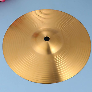 EXCEART Crash Ride Cymbal Bass Drum Cymbal Percussion Replacement Traditional Finish Brass for Drum 8 Inch