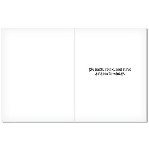 NobleWorks - 1 Hilarious Greeting Card for Birthday - Funny Birthday Cartoon, Comic Notecard - Chili Kebab 8282Z