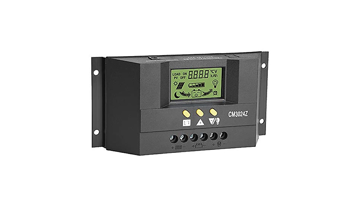 Jeanoko Solar Charge Controller 30A 12V/24V PWM with LCD Display
