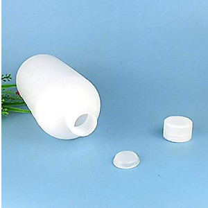 2PCS 500ml/17oz Plastic Small Mouth Graduated Lab Chemical Reagent Bottle Sample Sealing Bottle with Inner Plug Leak-proof Laboratory Reagent Bottle Boston Rounds Liquid Storage Containers Jar Pot