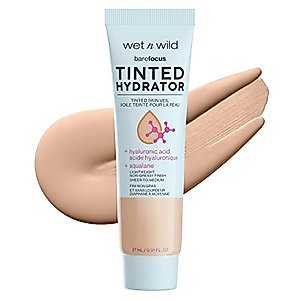 Wet n Wild Bare Focus Tinted Hydrator Matte Finish, Light, Oil-Free, Moisturizing Makeup | Hyaluronic Acid | Sheer To Medium Coverage