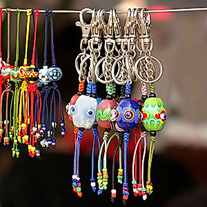 Paxcoo 100 Pcs Key Chain Hooks with Key Rings (Large Size)