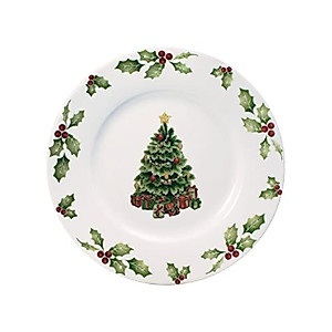 Pfaltzgraff Christmas Day Dinnerware Set, Service For 8, White