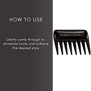 Jon Renau, Set of 2 Wide Tooth Combs by Jon Renau for Synthetic, Heat Friendly HD Fiber and Human Hair