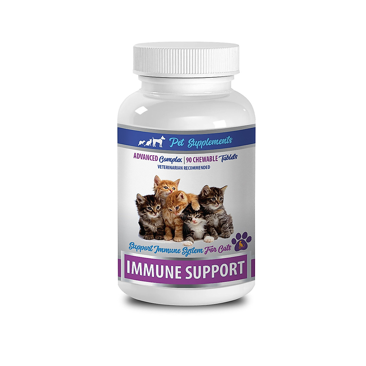 PET SUPPLEMENTS cat Immune System - Immune Support - for Cats - Vet Recommended - CHEWABLE - Selenium for Cats - 1 Bottle (90 Chews)