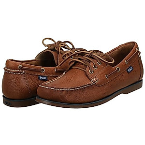 Polo Ralph Lauren Men's Bienne Boat Shoe, Tan, 8 Medium US