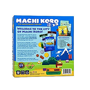 Machi Koro Board Game The Ultimate City-Building Game! Fast-Paced Dice Rolling Strategy Game for Kids and Adults, Ages 8+, 2-4 Players, 30 Minute Playtime, Made by Pandasaurus Games