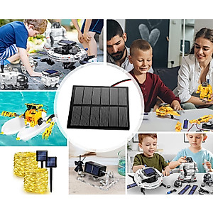 10Pcs Mini Solar Panels for Solar Power, 3V 210mA Mini Solar Panel Kit DIY Electric Toy Photovoltaic Cells Solar Epoxy Cell Charger with Wire Terminals 2.76"*2.76" (70mm*70mm)