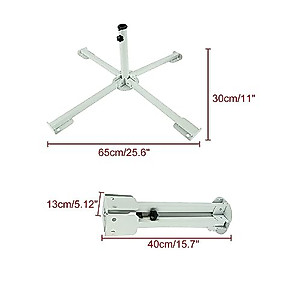 YaeTek Portable Foldable Beach Stand - Patio Umbrella Stand - Beach Umbrella Stand - Outdoor Sunshade Anchor - Adjustable Patio Umbrella Base Holder (Umbrella Base + Water Bag)