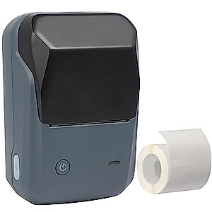 IKITEE B1 Label Maker, 2in Portable Thermal Label Printer with 1 Roll of 2×1.2in Label, Wireless BT Label Maker, Small Business Sticker Maker for Clothing, Address, Mailing (Blue)