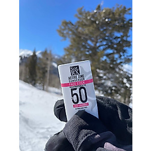 SolRX MINERAL SPF 50 Sunscreen Stick for Face - Zinc Oxide Sunsceen Stick, Clear, Non-Greasy