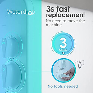 Waterdrop G3 Replacement Filter 1-Year Combo, Pack of 2 WD-G3-CF Filters and 1 WD-G3-CB Filter, Replacement for WD-G3-W, WD-G3P600 and WD-G3P800-W Reverse Osmosis System, New Logo Design