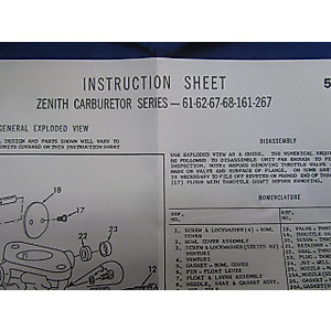 Sa200 High Speed Eng Lincoln Welder Zenith Carburetor Kit with Float