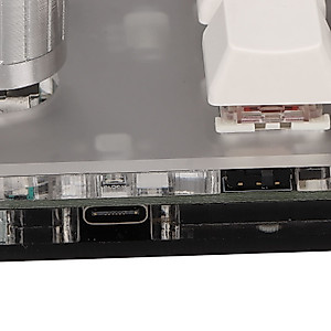 TOPINCN Mini Gaming Keyboard, 9 Keys 3 Buttons Mini Custom Keyboard for Video Editing (White)