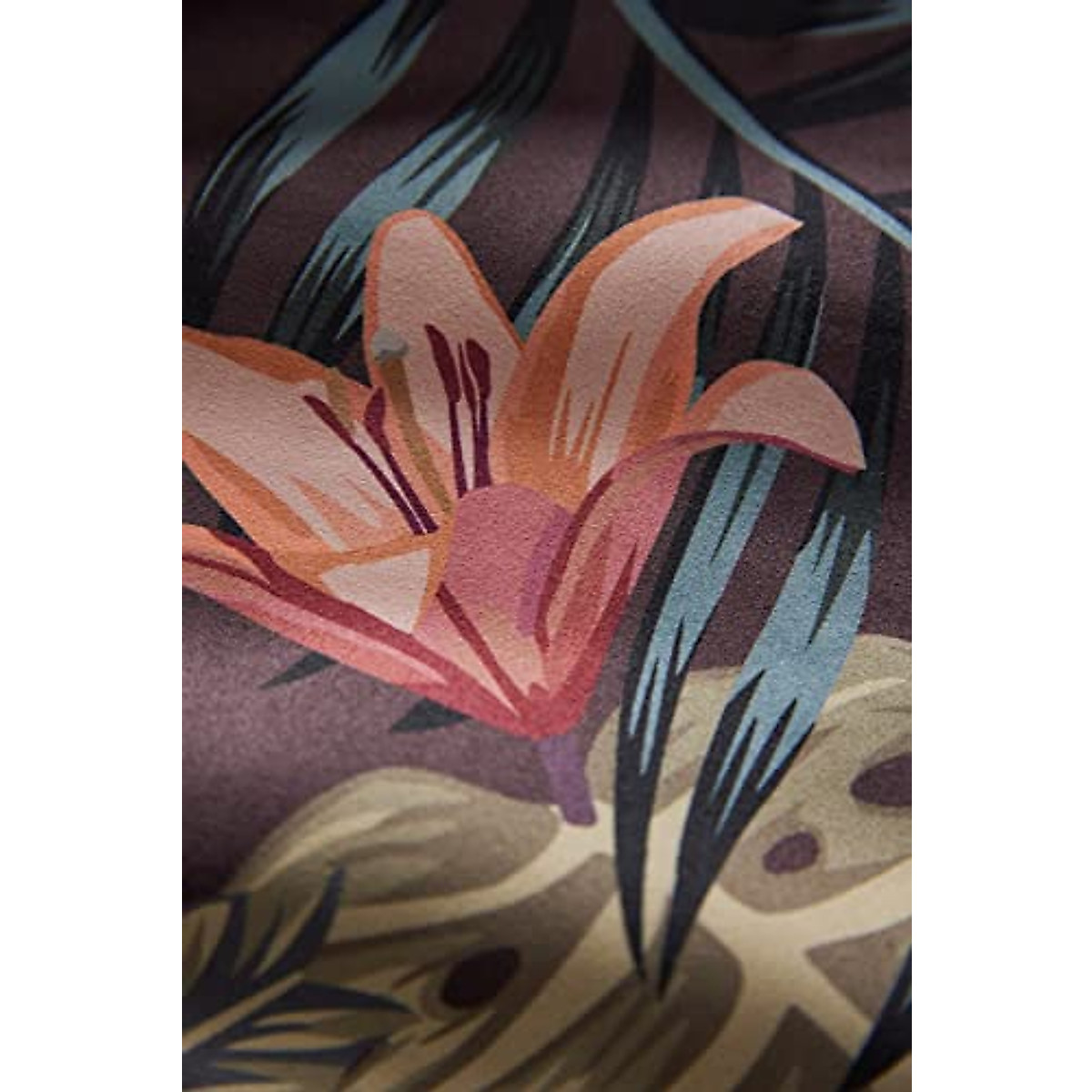 Nomadix Festival Blanket - Perfect for Picnics, Camping, & Lawn Seating - Plush Top & Water Resistant Base - Made with Post Consumer Recycled Materials - Palms Night - 60x70