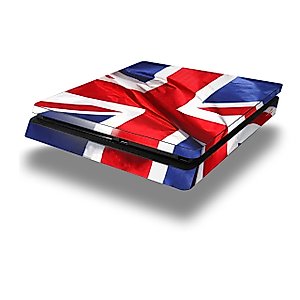 Vinyl Decal Skin Wrap compatible with Sony PlayStation 4 Slim Console Union Jack 01 (PS4 NOT INCLUDED)