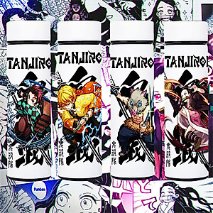 MTTM Kamado Nezuko Insulated Cup Sports Water Bottle Anime Stainless Steel Thermos Cup Birthday Holiday Gifts for Demon Slayer Fans (GM2022)