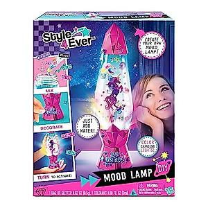 Canal Toys Style 4 Ever DIY Mood Lamp - Customizable Bubble Lamp with Color-Changing LED Lights, Glittery Bubbles, and Swirling Beads. Ages 6+
