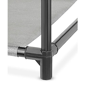 Whitmor Wardrobe - Portable Closet with Doors - Grey