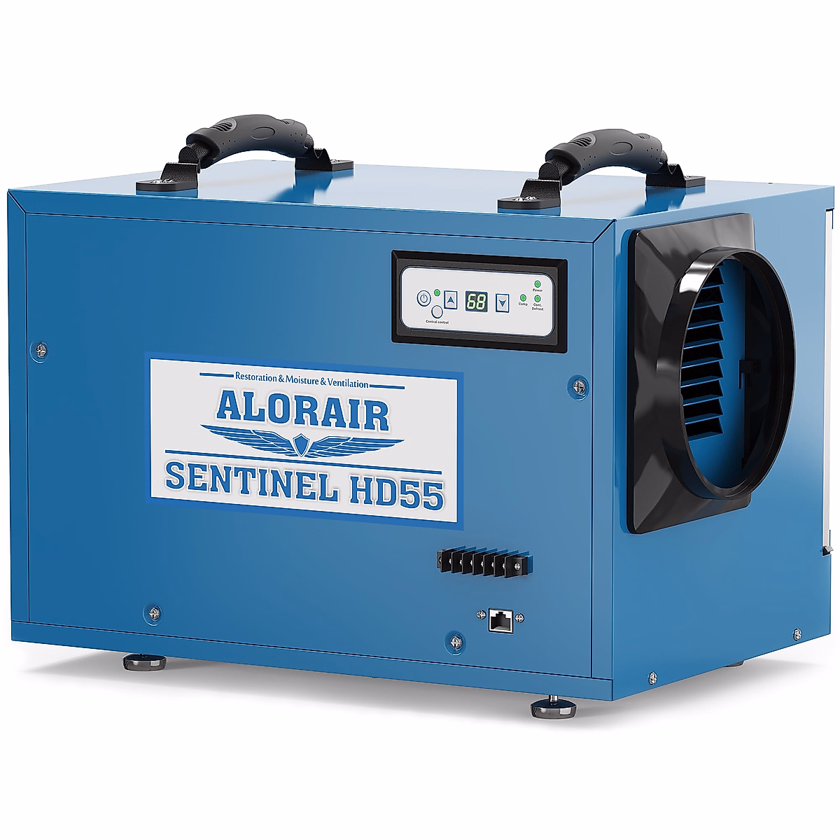 ALORAIR Commercial Dehumidifier 113 Pint, with Drain Hose for Crawl Spaces, Basements, Industry Water Damage Unit, Compact, Portable, Auto Defrost, Sentinel HD55