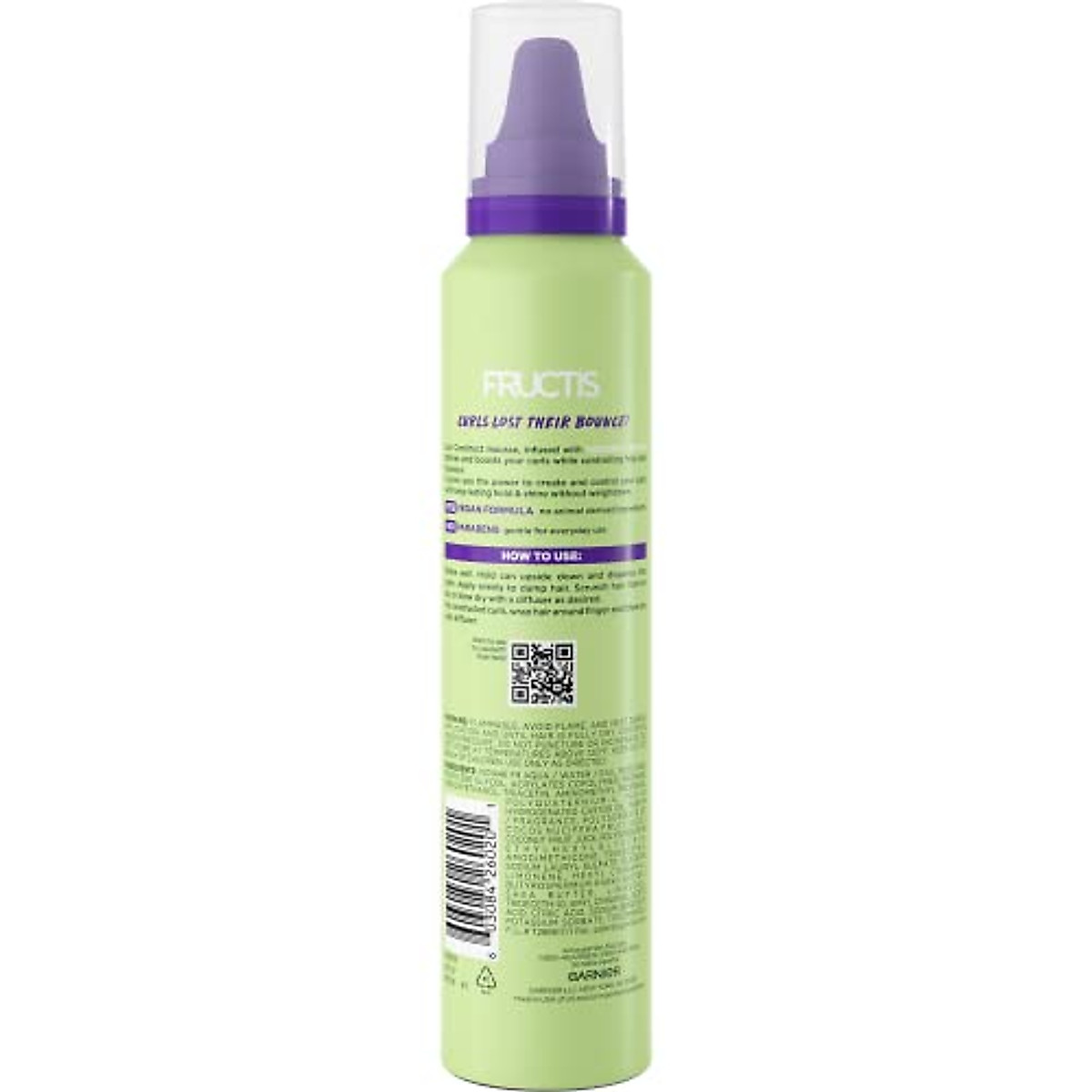 Garnier Fructis Style Curl Construct Creation Mousse, Curly Hair, 6.8 oz.