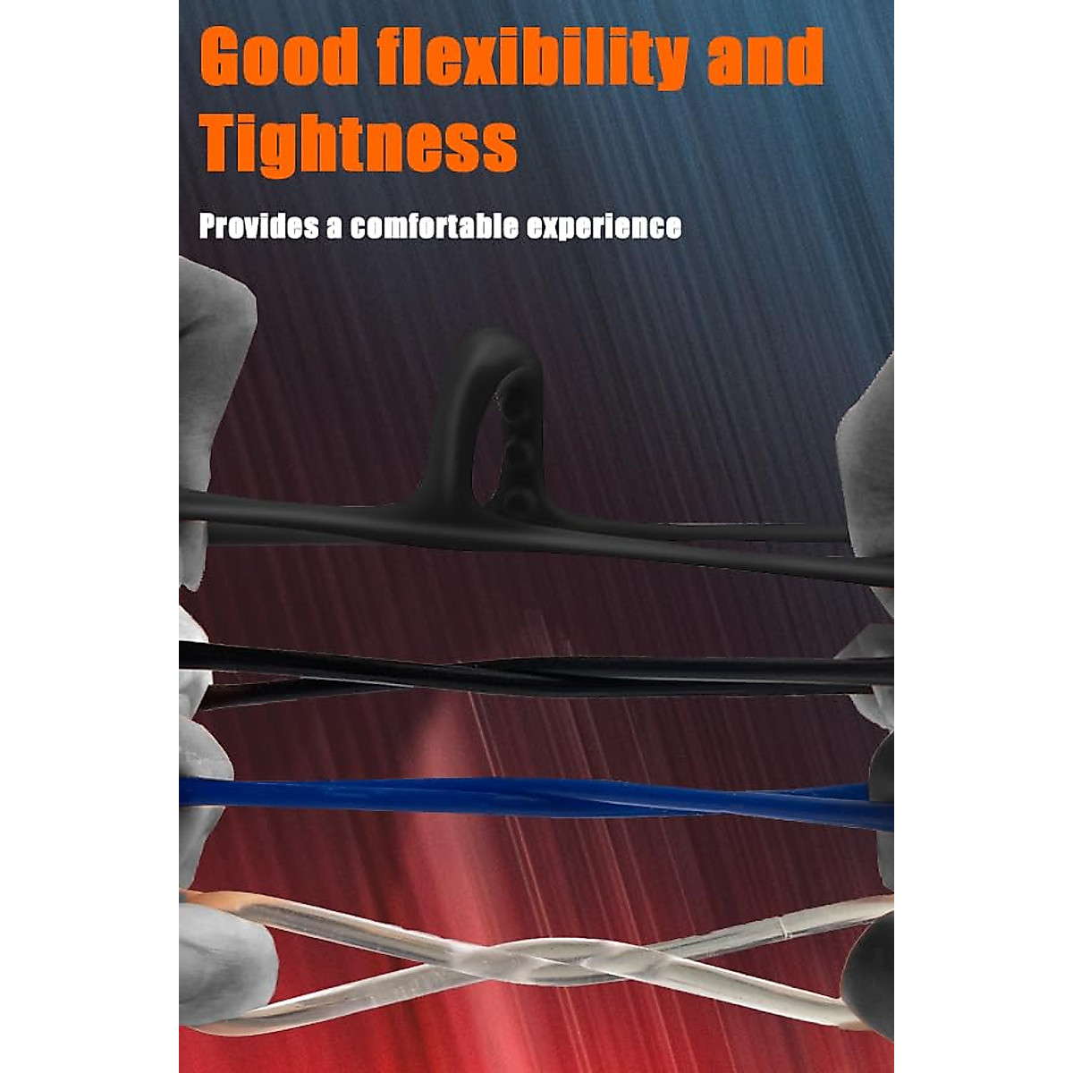 Aurbar Penis Rings,10 Piece Cock-Ring Set,4 Styles 3 Colors Male-Sex-Toy,Adult Toys,Couples Sex-Toys-for-Men - Black,Blue,Clear (Black,Blue,Clear)