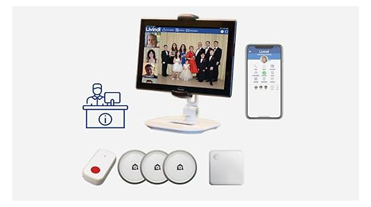 Livindi Studio Senior Monitoring System with 10-inch Tablet