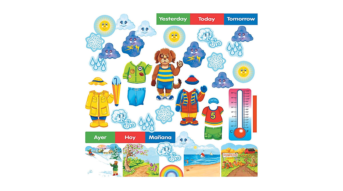 Wally The Weather Dog Educational Felt Figures
