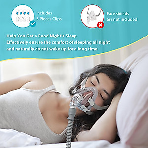 PalpitateC Magnetic Cpap Headgear Clips Compatible with Resmed AirFit AirTouch F20, F30, N10, N20 Cpap Mask Replacement Clips, for Replacement Resmed Cpap Headgear Clips Accessories 4 Pairs