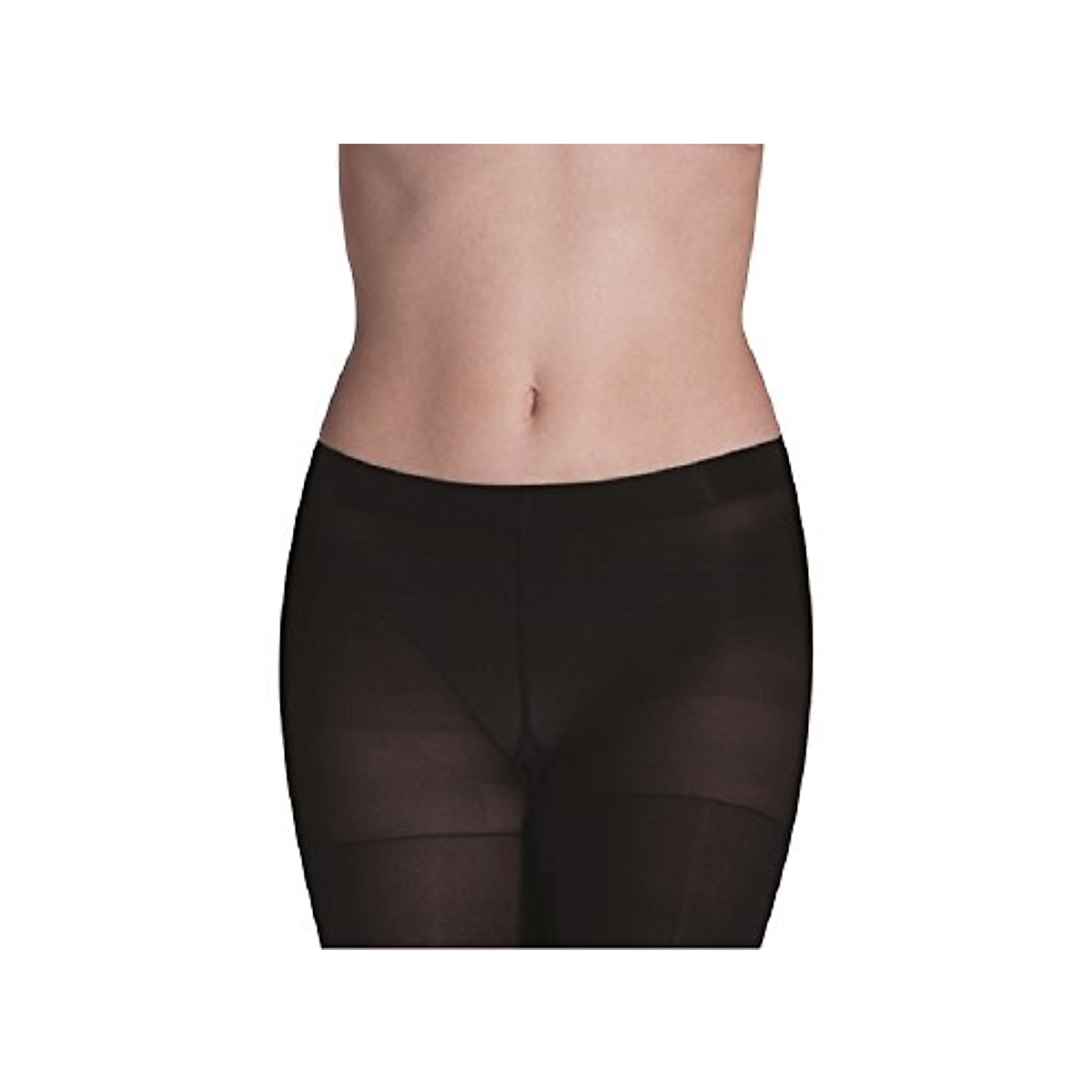 No nonsense Women's Super Opaque Control-Top Tights, Black, Large