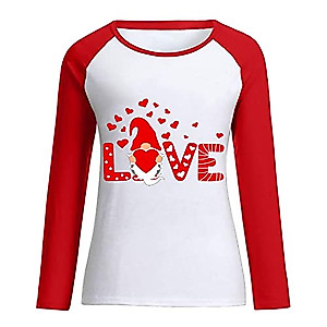 Women Valentines Day Shirt New Years Eve Tops for Women Stocking Stuffers for Teens Novelty Item Finders White