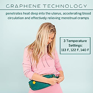 Pixie Period Heating Pad for Cramps - Best Portable Pain Relief Device with Heat On The Market - Hours of Menstrual Pain Relief - Wear The Belt Discreetly & Comfortably While You Work Any Job