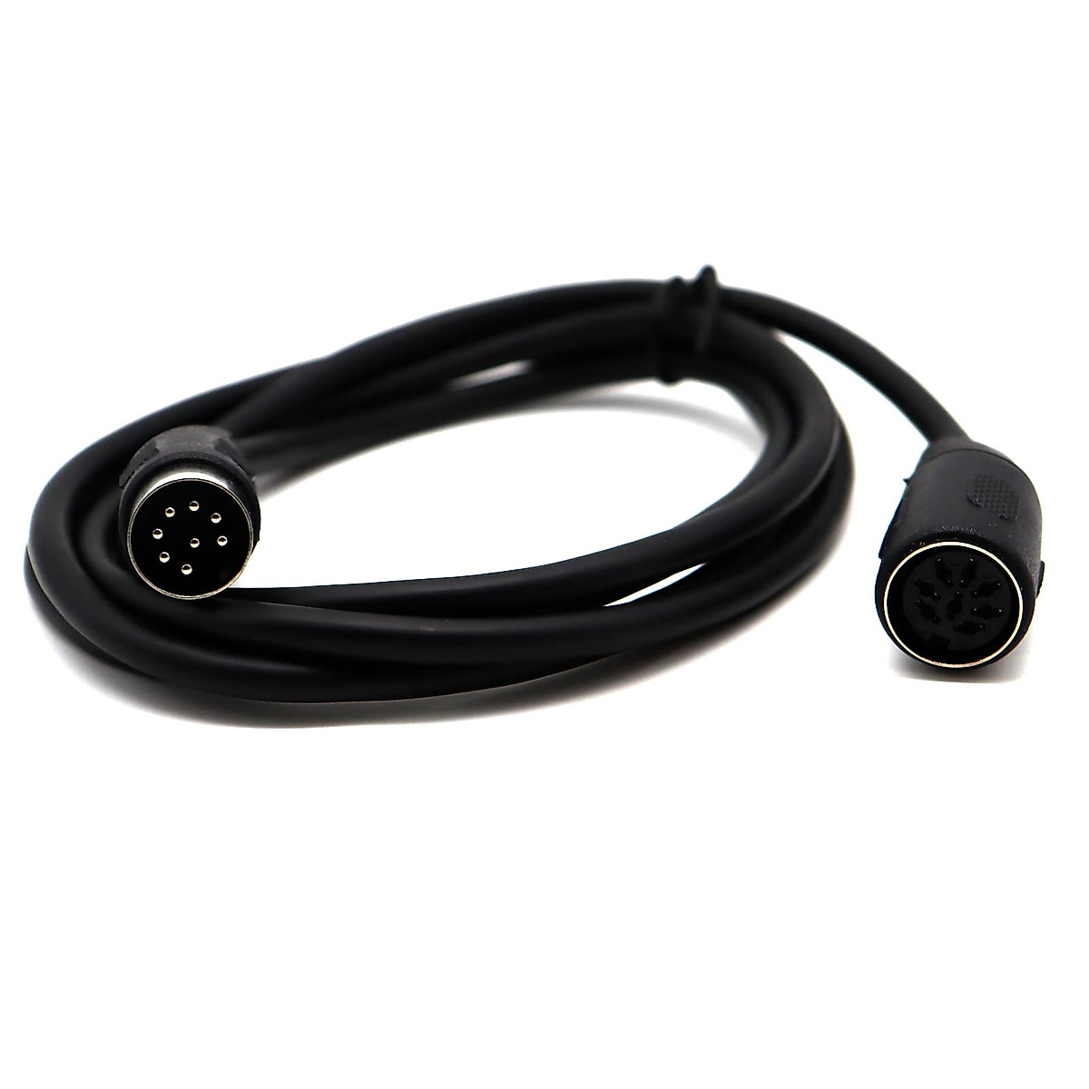 Disscool MIDI Big 8 Pin Din Cable, MIDI Big Din 8 Pin Male Plug to 8 Pin Female Audio Stereo Cable Sockets Cord Adapter for Computer(1.5m/4.9FT)