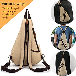 Sling Bag Small Crossbody Backpack Shoulder Casual Daypack Chest Bag For Outdoor Cycling Hiking Travel Darkgray