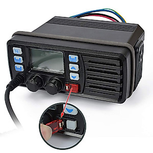 HYS TC-507 VHF Marine Transceiver 25 Watt Fixed Mount Marine VHF Radio Explorer, Optional Remote,Basic, Compact, Ocean Communication Tool,Marine Two Way Radio