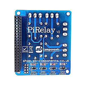 PiRelay EXPANSION BOARD FOR RASPBERRY PI Raspberry Pi A+/B+/2B/3B/3B+ Loads up to 240VAC/7A,125VDC/10A by SB Components