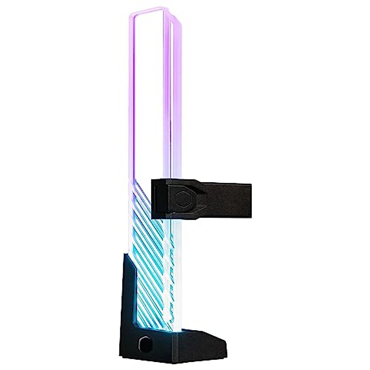 Cooler Master MasterAccessory ARGB GPU Support Bracket, Edge-Lit ARGB Tempered Glass, Universal GPU Bracket, Multiple Orientations (MCA-U000R-GSBTG-00)