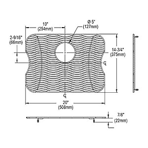 Elkay LKWOBG2115SS Stainless Steel Bottom Grid