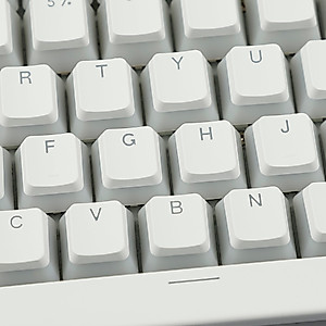 YMDK 128 ANSI ISO OEM Profile PBT Doubleshot Shine Through Pudding Keycaps White Sealed Legend for MX Mechanical Keyboard 61 68 87 104