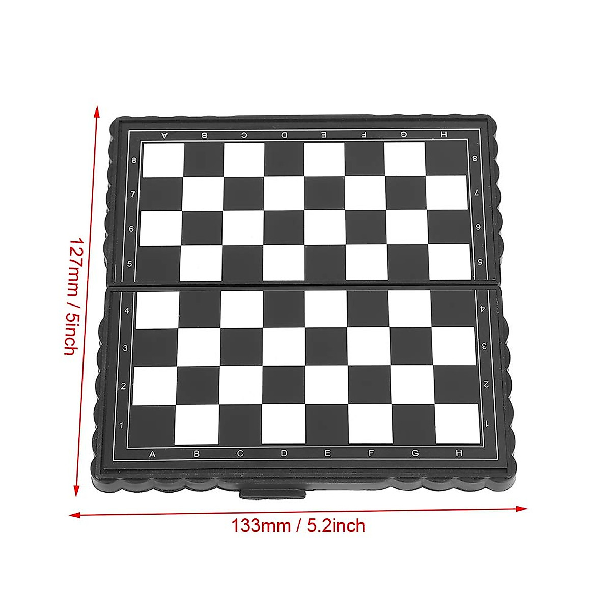 sjlerst Chess, Portable Chessboard Chess Board Game Magnetic Chess Set, for Party Family Activities