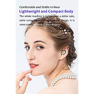 Wireless Earbuds, Bluetooth 5.1 Headphones 180 Hours Playtime Earphones with Microphone, in Ear Headset IPX7 Waterproof Earbuds Noise Cancelling, LCD Display for Sports/Working