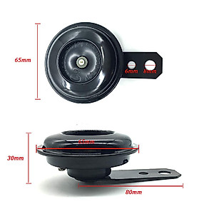 VRWEARE Universal Motorcycle Electric Horns Waterproof Round Loud Speaker 12V 1.5A 105db small horn for Motorcycle