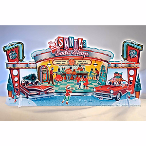 Santa's Soda Shop | The Retro Christmas Village Table Top Display