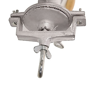 Hand Crank Grain Mill, Hand Cranking Operation Grain Grinder Table Clamp Manual Corn Grain Grinder Cast Iron Mill Grinder for Grinding Nut Spice Wheat Coffee Home Kitchen Commercial Use,Silver
