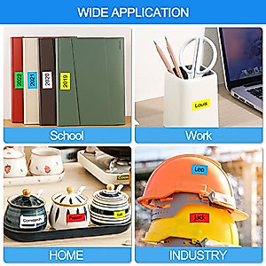 Label KINGDOM Label Tape 18mm 0.7 Laminated Tape Replacement Brother TZe-241 TZe141 TZe 641 TZe441 TZe541 TZe741 3/4 Inch Tape for Ptouch D400 D600 1880 Label Maker, 6-Pack