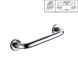 CRODY Bath Wall Attachment Handrails Grab Bar Rails Stainless Steel Grab Bar for Toilet Bathroom, Shower Polishing Safety Support Rails Bathtub Wall Mounted Straight Towel Rack Elderly Disabled Bathin
