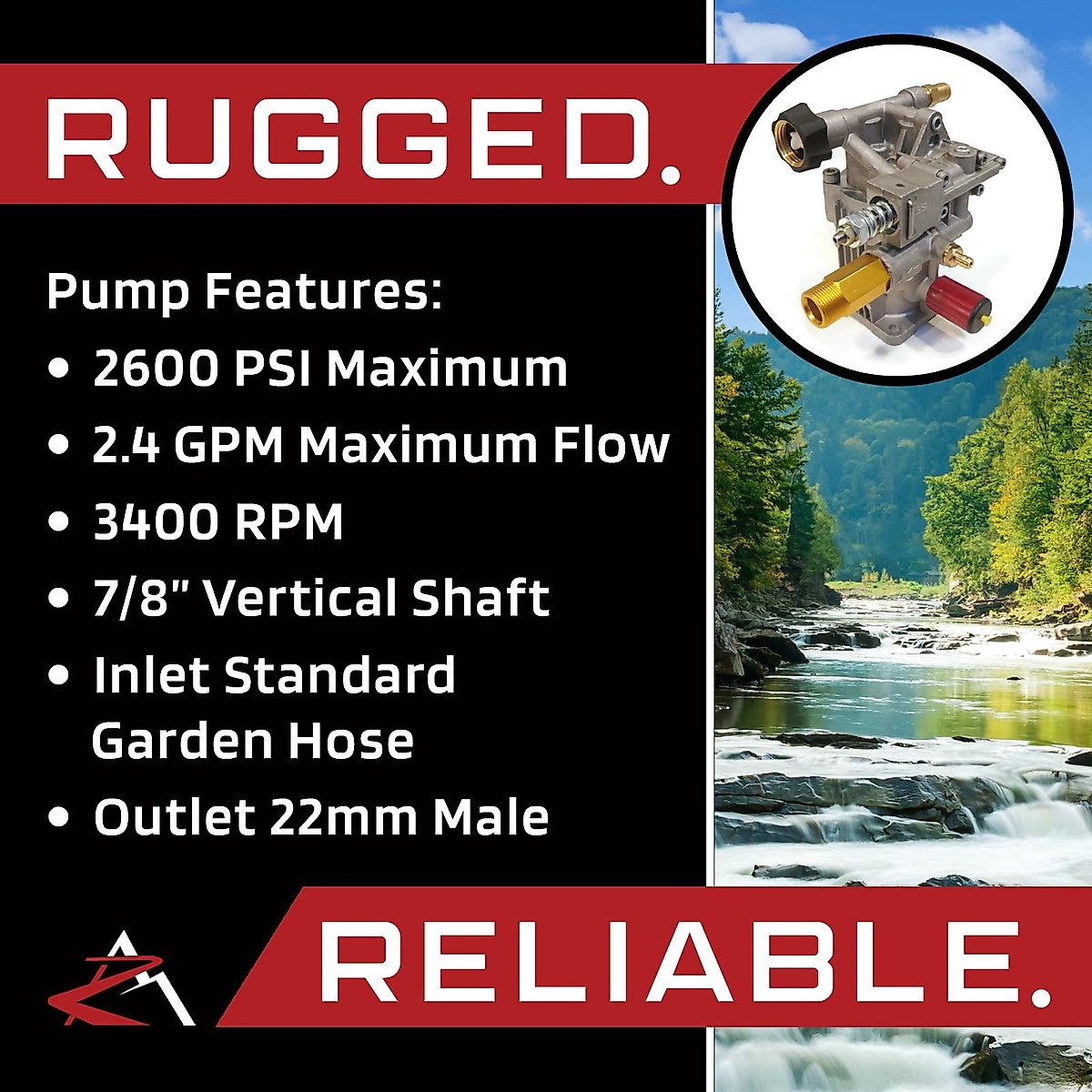 Himore Honda EXCELL XR2500 XR2600 XC2600 EXHA2425 XR2625 Pressure Washer Pump KIT by The ROP Shop