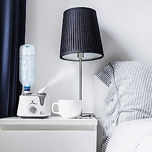 PerfectAire PAU1 Personal Ultrasonic Cool Mist Humidifier with Water Bottle Adapter for Small Rooms, Travel, Offices and Dorms, Ultra-Quiet Operation, No Filters to Change, White